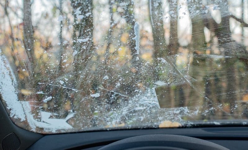 Car Window Frozen To Winter Start Stock Photo - Image of wiper, frost ...