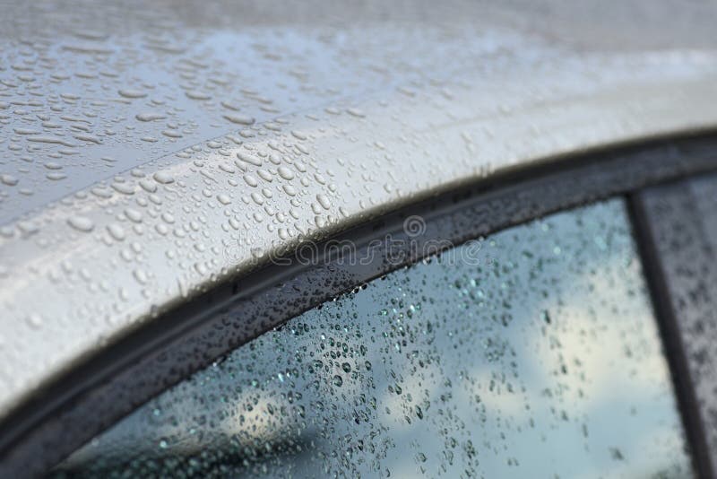 Splashes and Water Drops on of the Car Stock Photo - Image of design ...