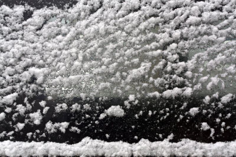 Car window in snow. stock photo. Image of texture, climate - 83170024