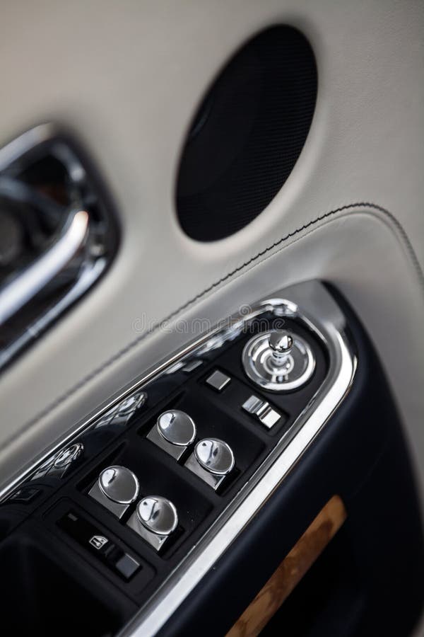 Car`s Electric Window Button Panel Stock Photo - Image of electric ...