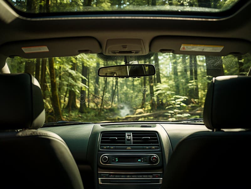 Car Window View from Inside or from Outside Stock Illustration ...