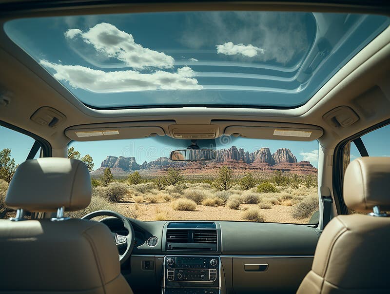 Car Window View from Inside or from Outside Stock Illustration ...