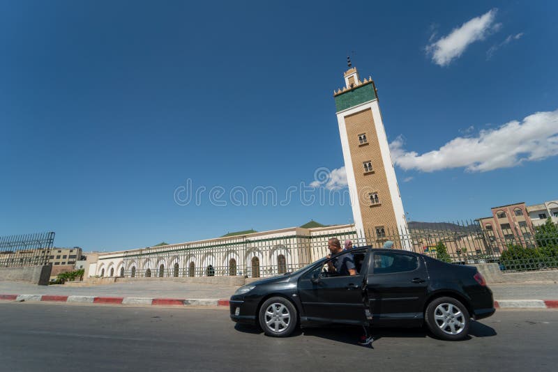 Car Window View Over a Mosque in Fez Editorial Stock Photo - Image of ...