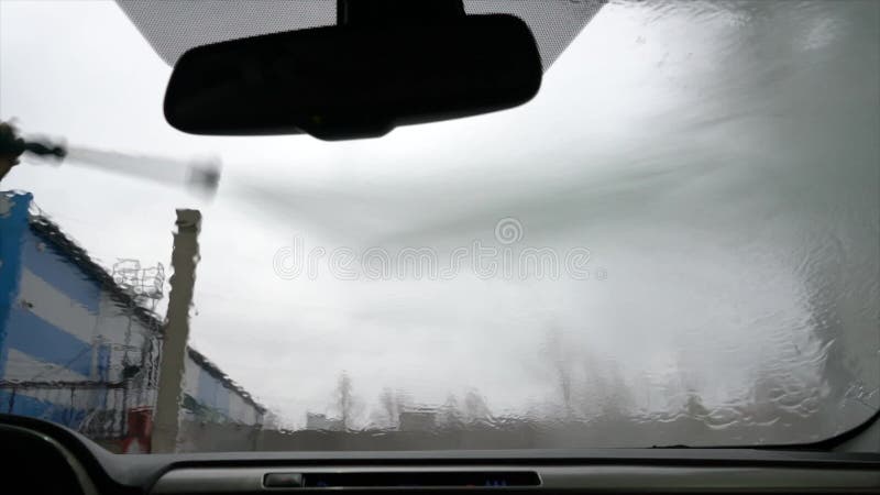 Car Window Wash stock footage. Video of cleaning, view - 201269246