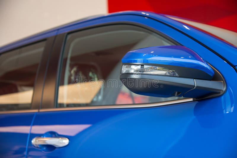Car Windows and Side Mirror Stock Photo - Image of dirty, checking ...