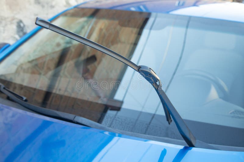 Car Windshield Brush. Concept for Cleaning Stock Photo - Image of ...