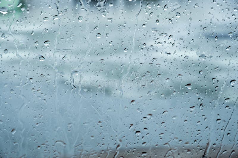 Car Windshield Covered in Raindrops/texture Background Stock Image ...