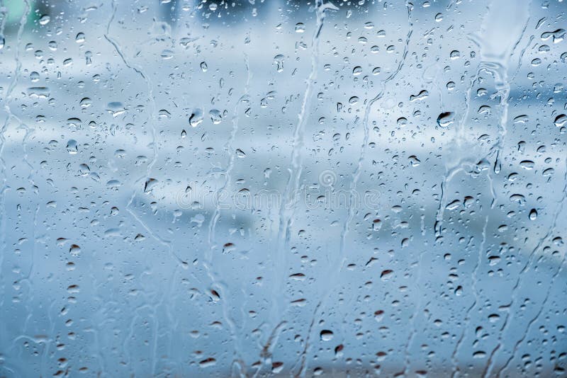Car Windshield Covered in Raindrops/texture Background Stock Image ...
