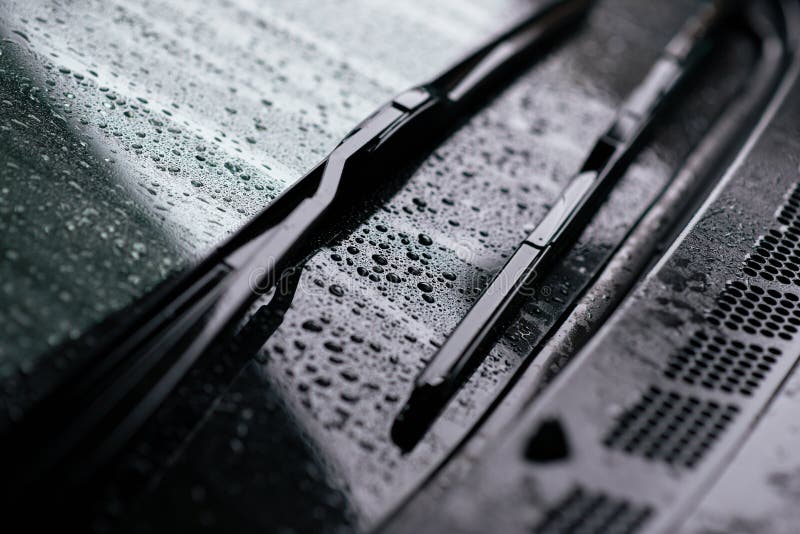 Car windshield with water stock photo. Image of droplets - 230882342