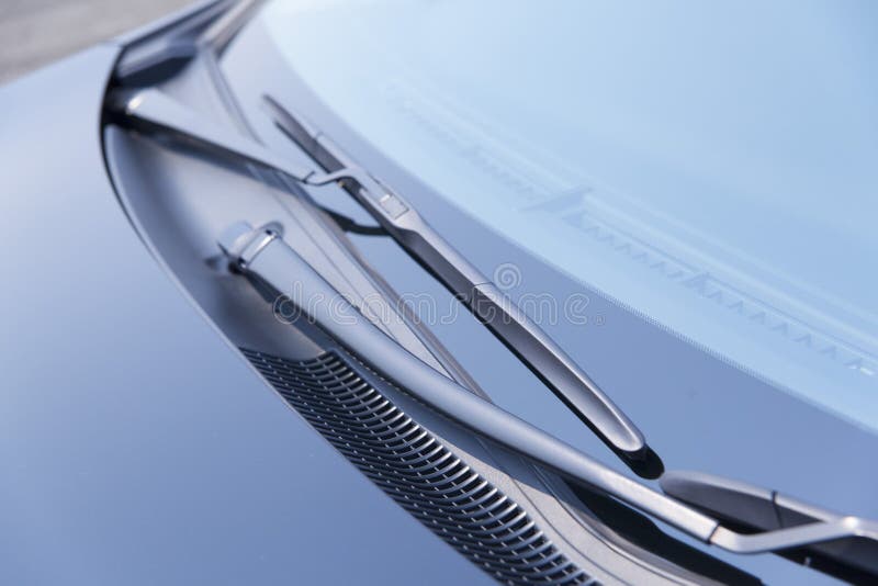 Car windshield wiper stock image. Image of vehicle, automobile - 130179423