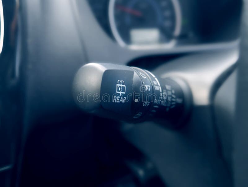 Car Wiper Control Knob stock image. Image of close, background - 163400647