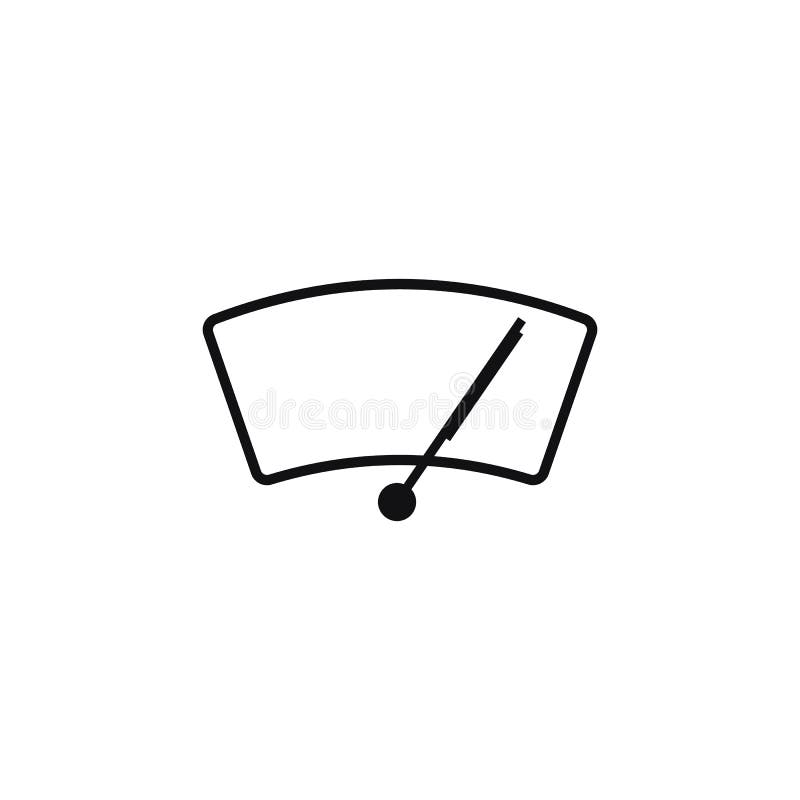 Car wiper icon stock illustration. Illustration of abstract - 262532338
