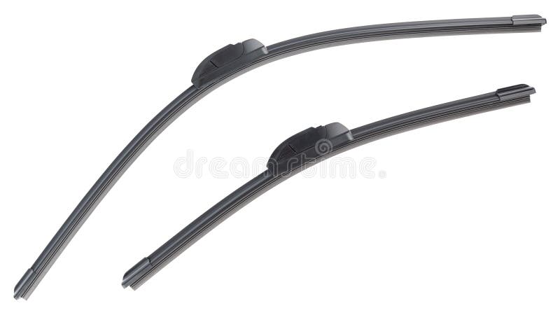 Car Wipers. Replacing Old on New Windshield Wipers Stock Illustration ...