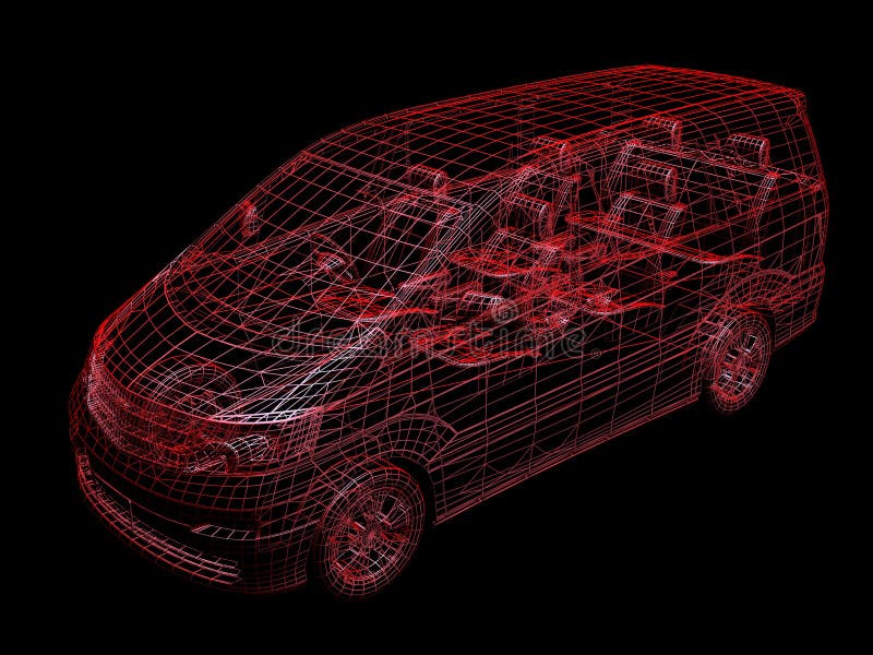 How car is designed stock illustration. Illustration of white - 11454833