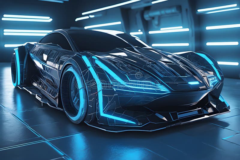 Car Wireframe Concept. Explore an Augmented Reality Wireframe ...