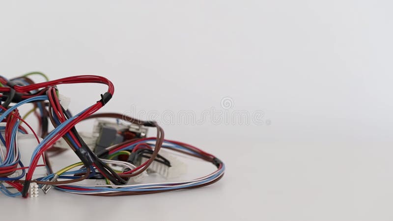 Car Wiring Kit with Electronic Engine Control Unit on a White ...