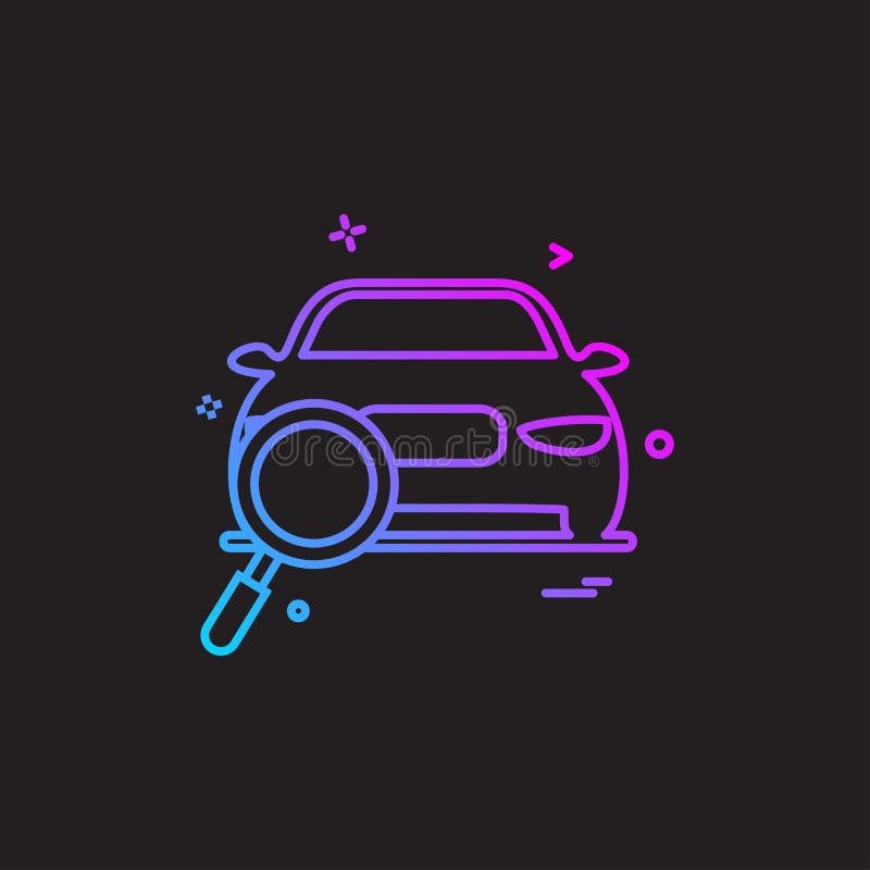 Car Workshop Icon Design Vector Stock Vector - Illustration of industry ...