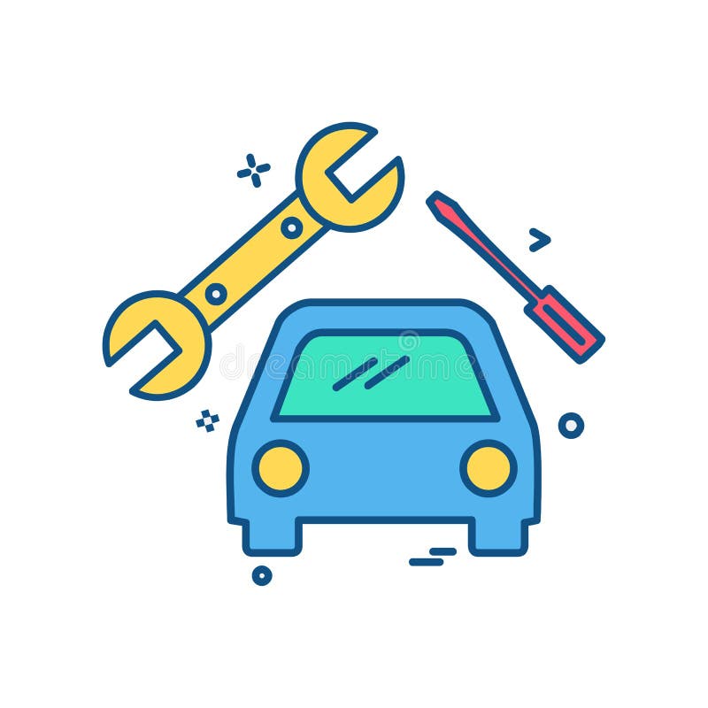Car Workshop Icon Design Vector Stock Vector - Illustration of emblem ...