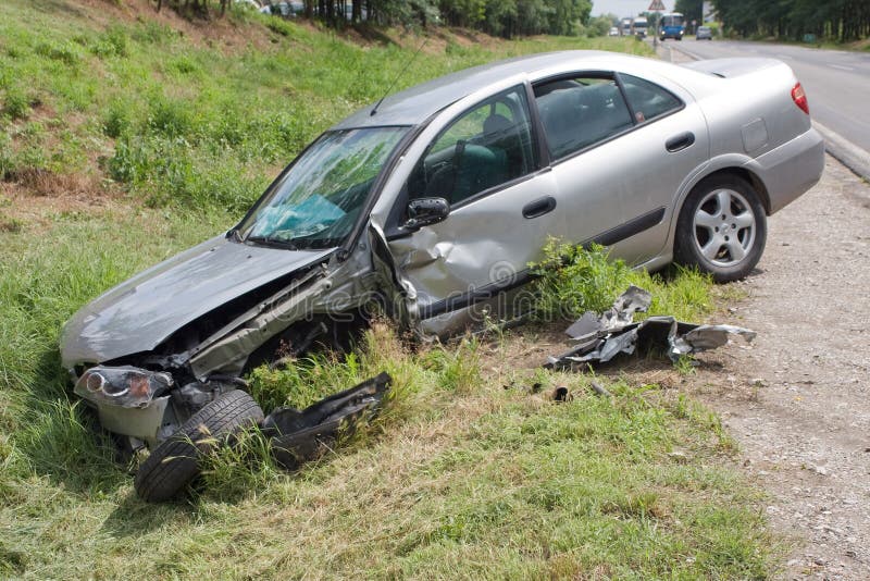 Car wreck stock photo. Image of engine, automobile, deformable - 5656424