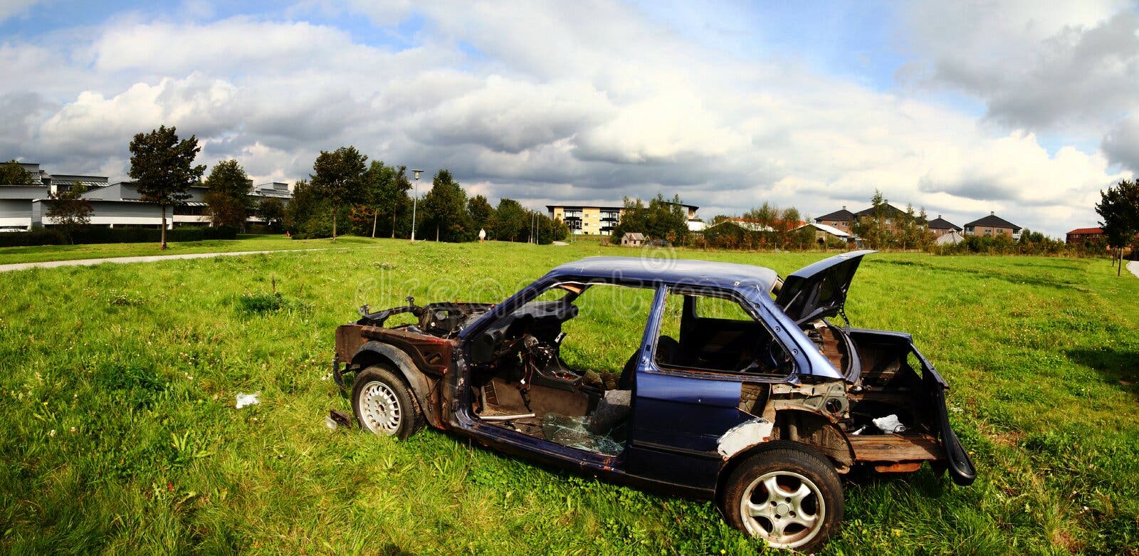 Crashed car stock photo. Image of road, accident, disaster - 32480322