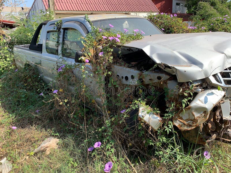 Car Wreck Environmental Disaster Stock Photo - Image of insurance ...