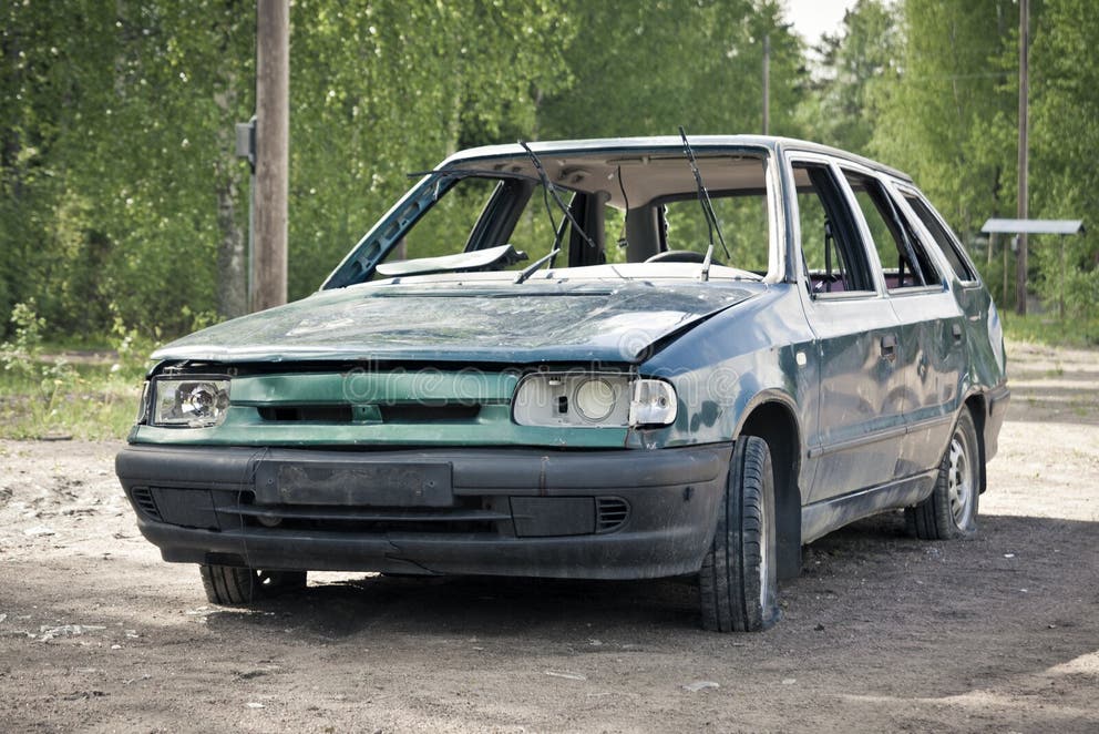 Car Wreck stock photo. Image of broken, neglect, tire - 31190156