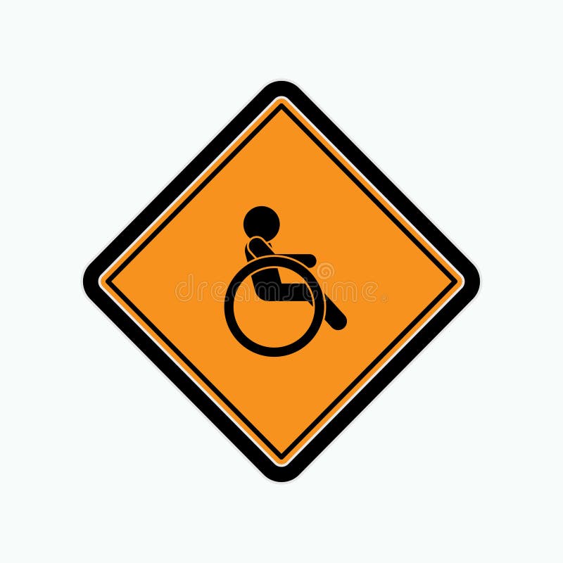 Disability on Wheelchair Icon. Patient Symbol, Applied As a Trendy ...