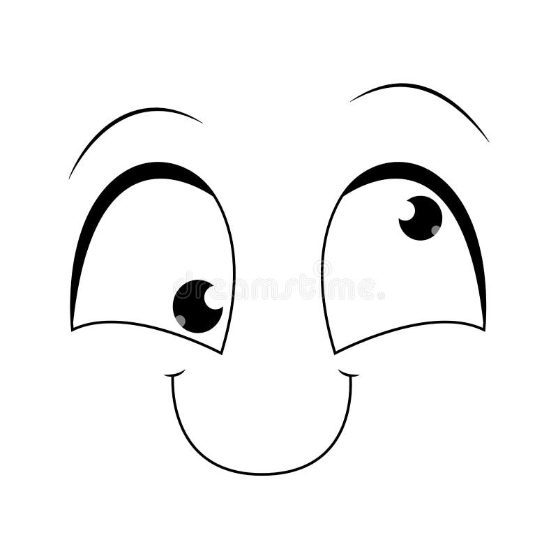 Cara Abstracta De La Expresión Ilustración del Vector - Ilustración de ...