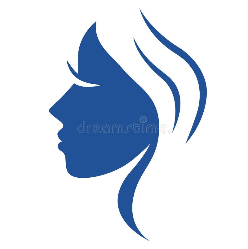 Cara Abstracta Simple De La Mujer De La Belleza. Ilustración del Vector ...