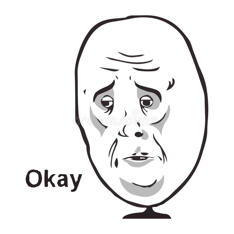 Vector a Cara APROVADA Do Meme Do Indivíduo Para Todo O Projeto Eps 10 ...