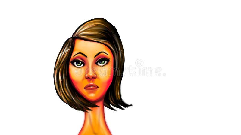 Cara bronceada stock de ilustración. Ilustración de manzanas - 89476684