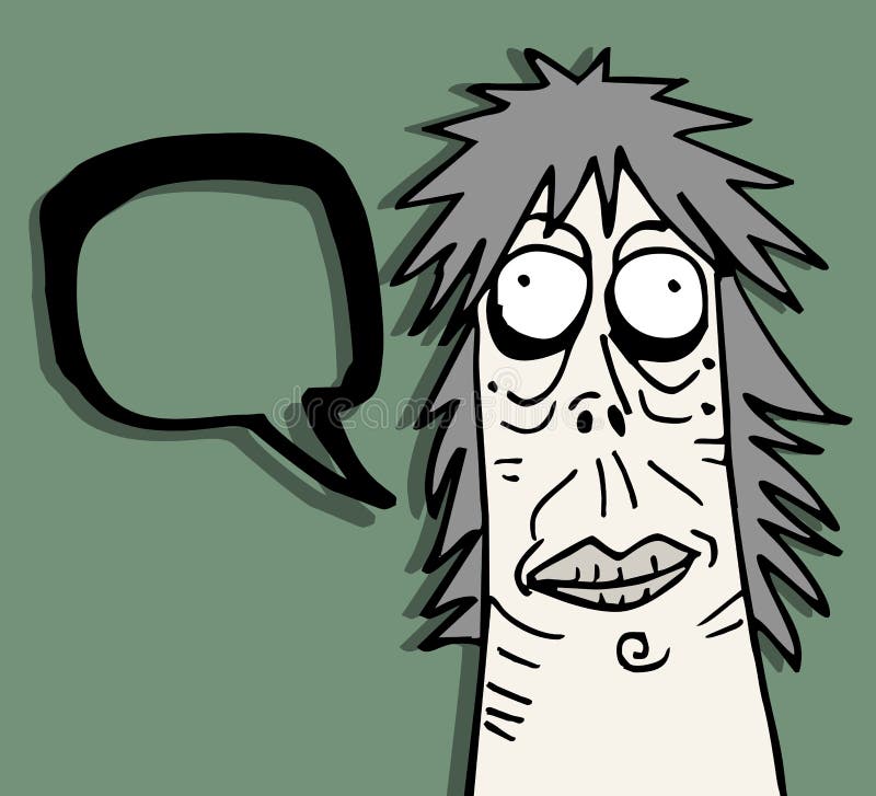 Cara cómica ilustración del vector. Ilustración de pista - 25409852