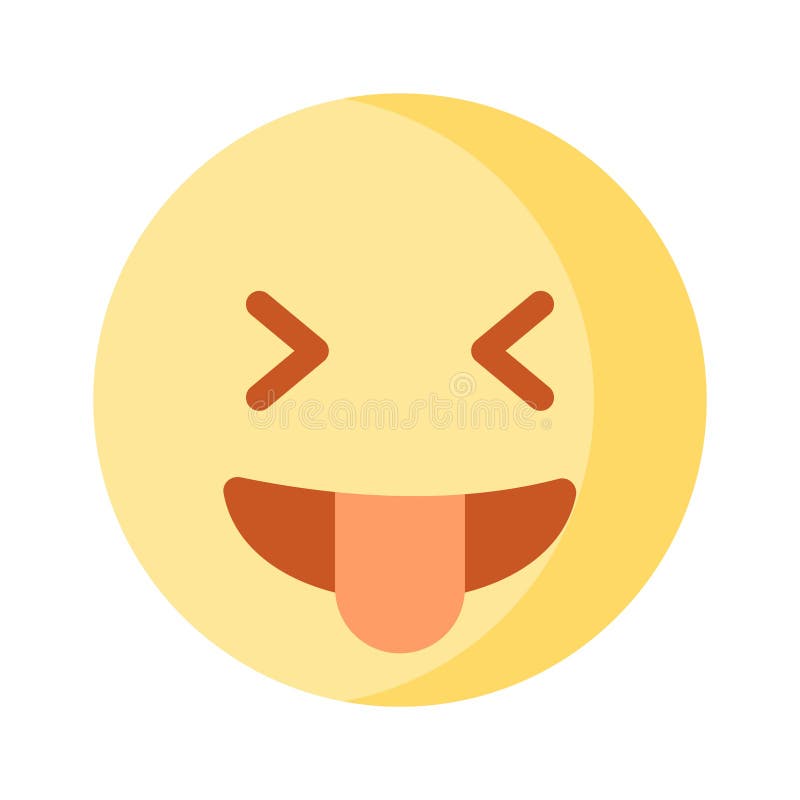 Cara Con Lengua De Risa Emoji Vector Joder Diseño De Iconos Emoji ...