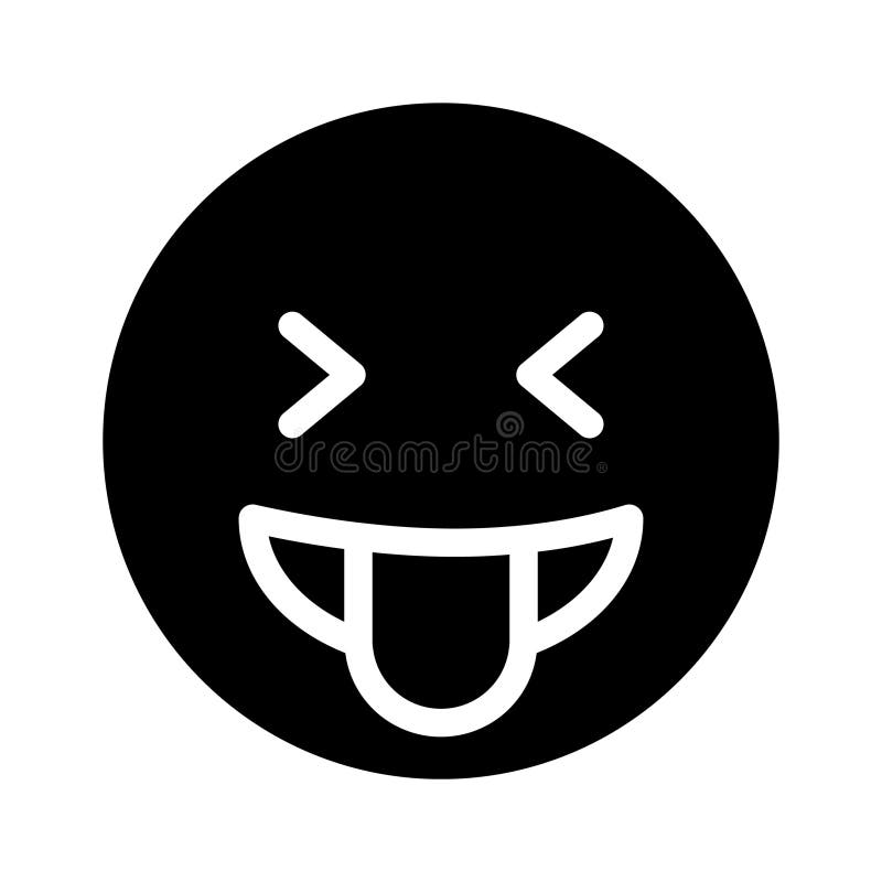 Cara Con Lengua De Risa Emoji Vector Joder Diseño De Iconos Emoji ...