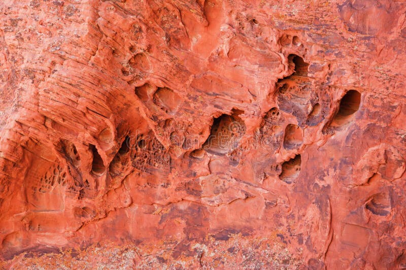 Cara De Arenisca Roja Embolsada Foto de archivo - Imagen de capas, roca ...