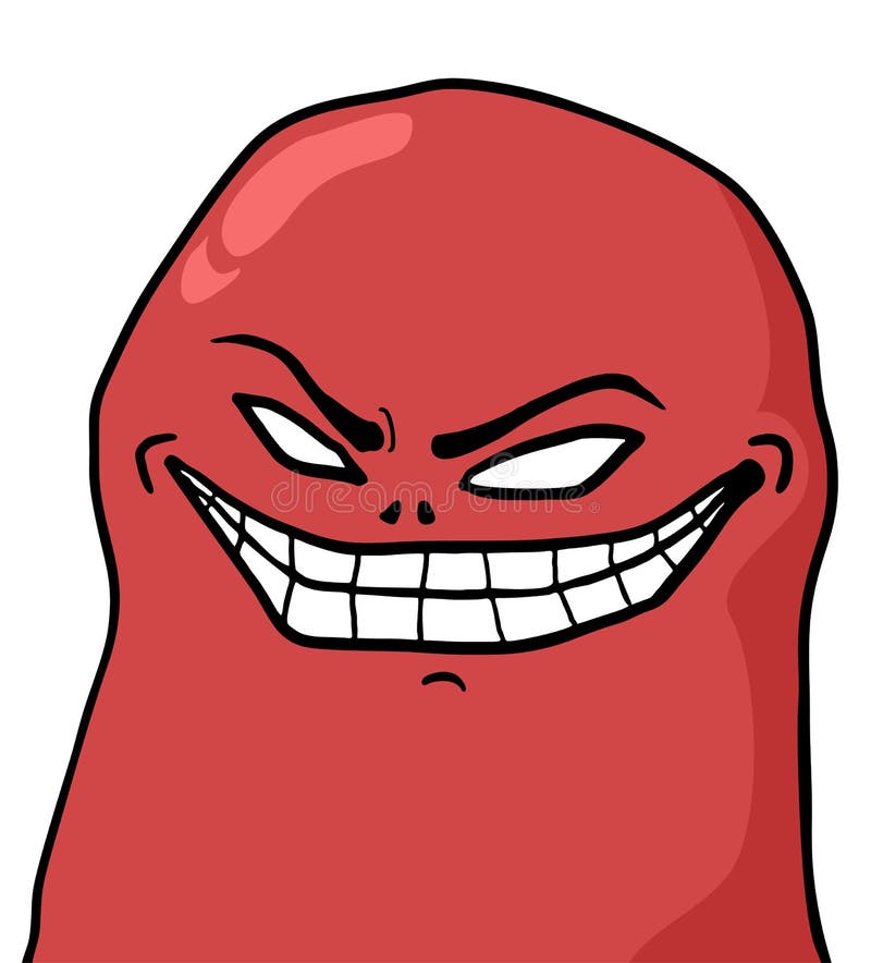 Cara de la broma ilustración del vector. Ilustración de pegatina - 40785756