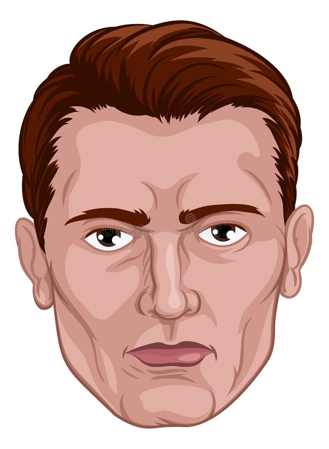 Cara De La Cabeza De Un Hombre Apuesto Ilustración del Vector ... Cara De La Cabeza De Un Hombre Apuesto Ilustración del Vector ...