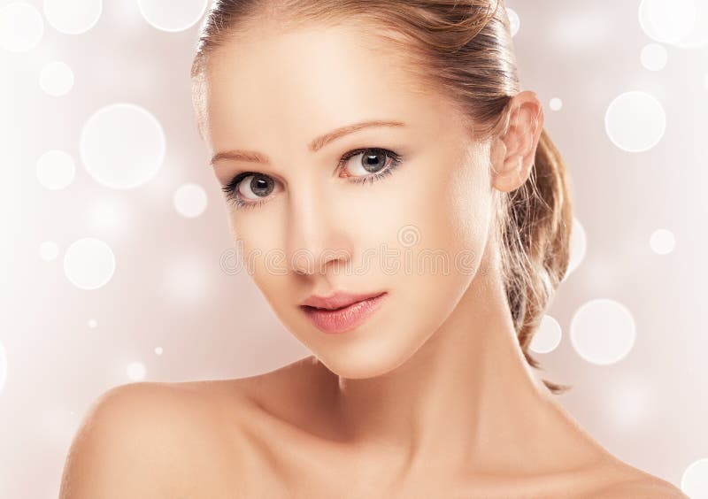 Cara de la mujer hermosa imagen de archivo. Imagen de maquillaje - 35062865