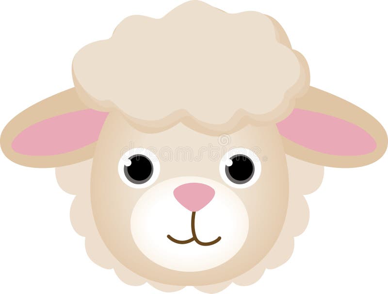 Cara De Oveja De Dibujos Animados Descarga Vector De Conjunto De