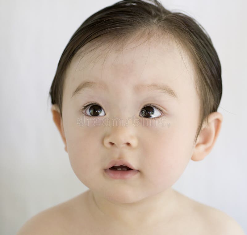 Cara de bebé foto de archivo. Imagen de hija, crianza - 5986026