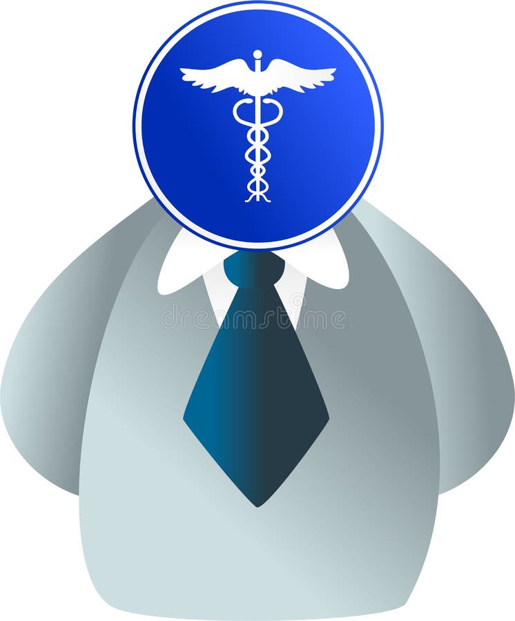 Cara del caduceo stock de ilustración. Ilustración de hombre - 3232171
