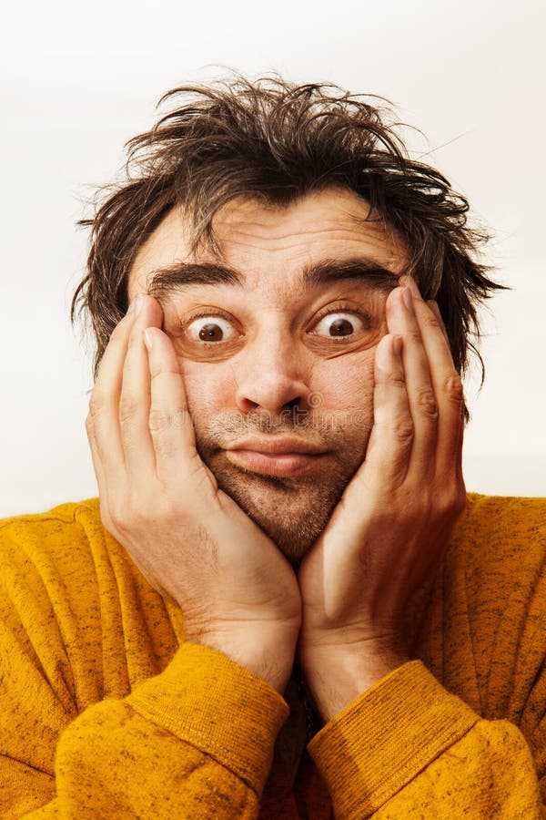 Cara del hombre desaliñado imagen de archivo. Imagen de choque - 109263595