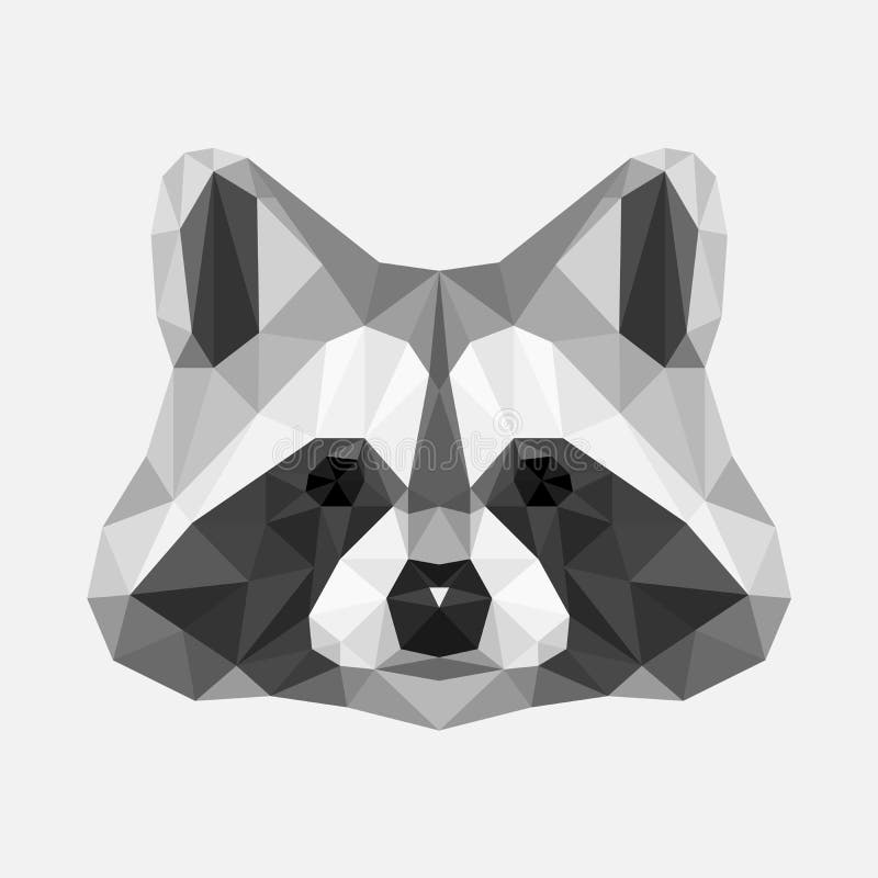 Cara del mapache ilustración del vector. Ilustración de icono - 86332665