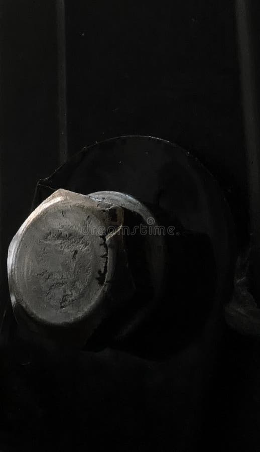 Cara Del Perno Hexagonal Sobre Fondo Negro Retroiluminado. Foto de ...