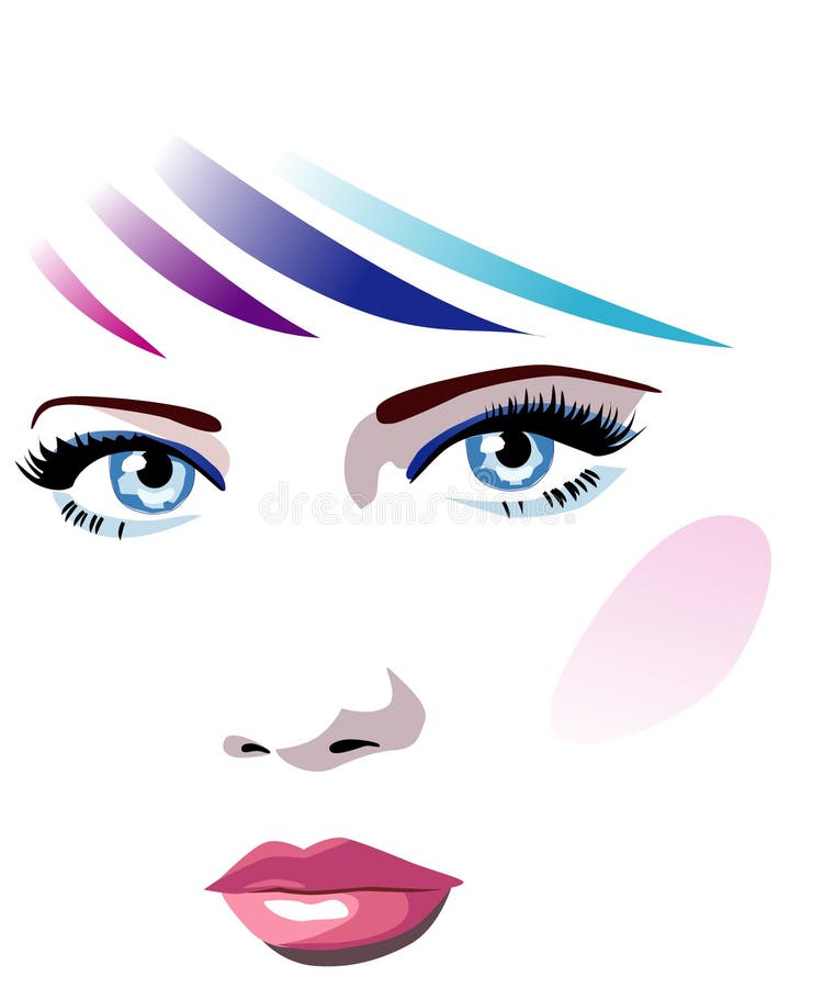 Cara del vector ilustración del vector. Ilustración de haga - 7693854