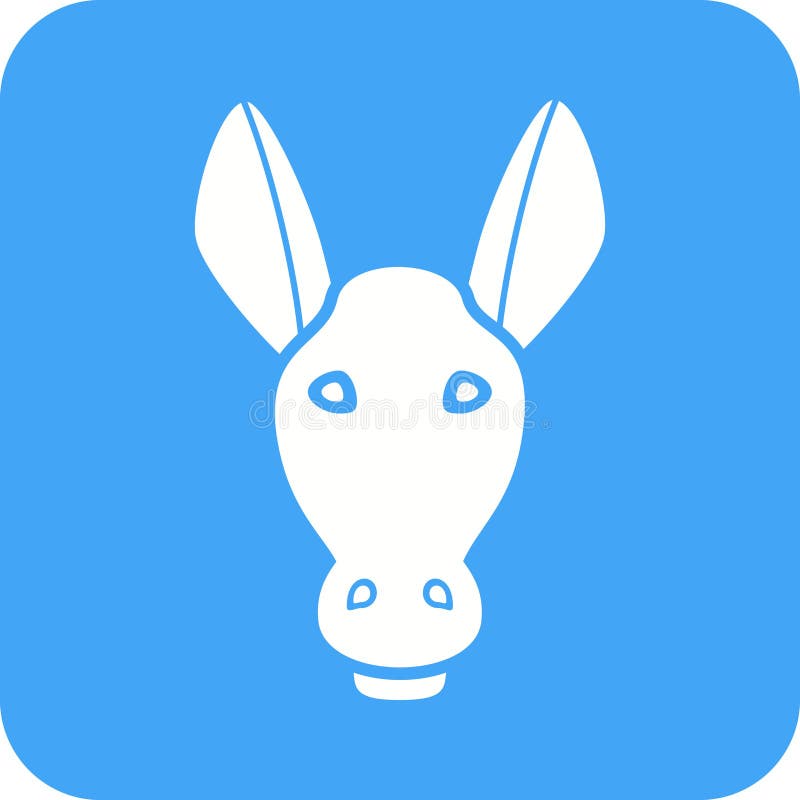 Cara do asno ilustração do vetor. Ilustração de asnos - 99420570