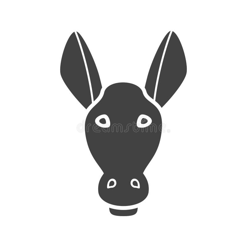 Cara do asno ilustração do vetor. Ilustração de asnos - 99420570