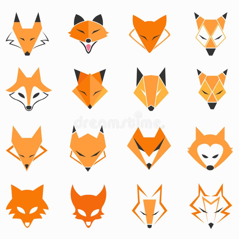 Cara do Fox ilustração do vetor. Ilustração de sinal - 66075392