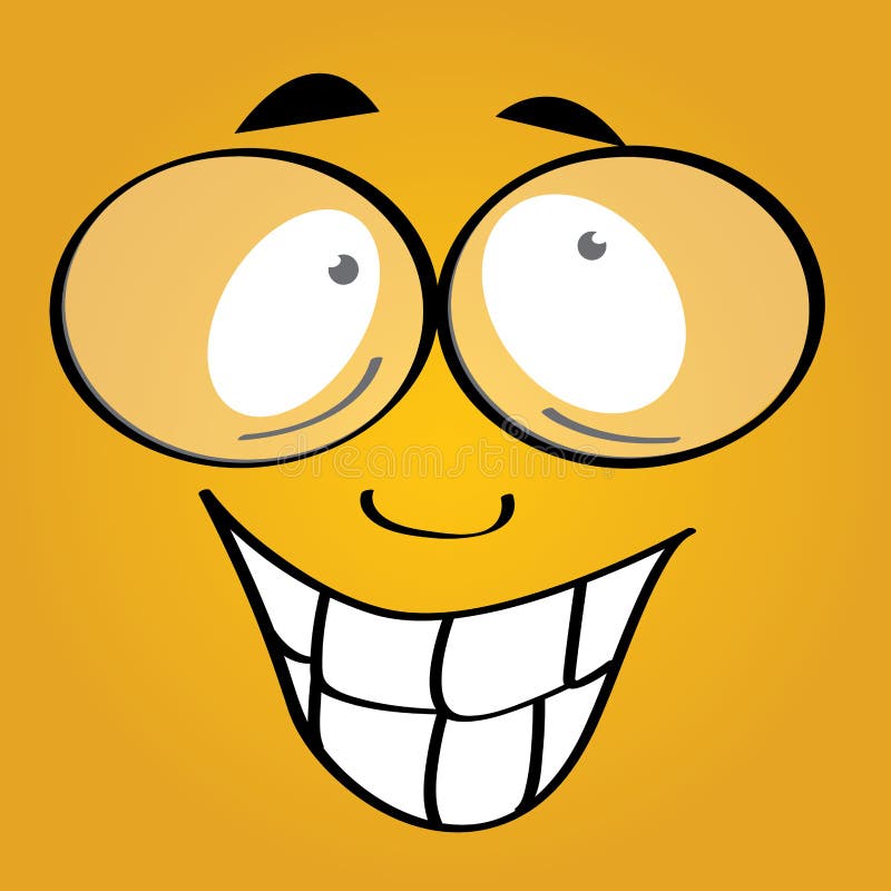 Cara feliz ilustração do vetor. Ilustração de desenho - 32898675