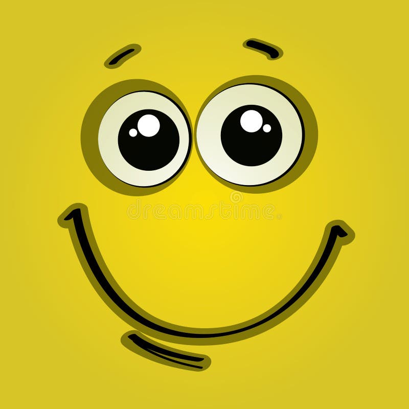 Cara feliz ilustración del vector. Ilustración de amarillo - 31749693